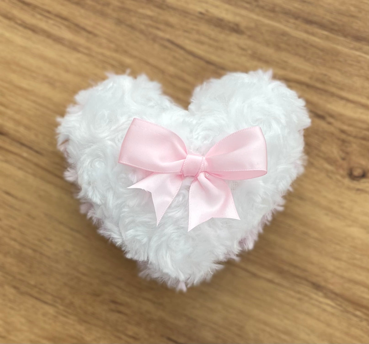 Heart Shaped Powder Puff White Pink Swirl - Large 5" – Luxe Puffs